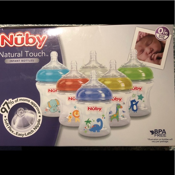 Other | Nuby New Bottles 6 Pack 6 Oz Plus Free Pacifier | Poshmark